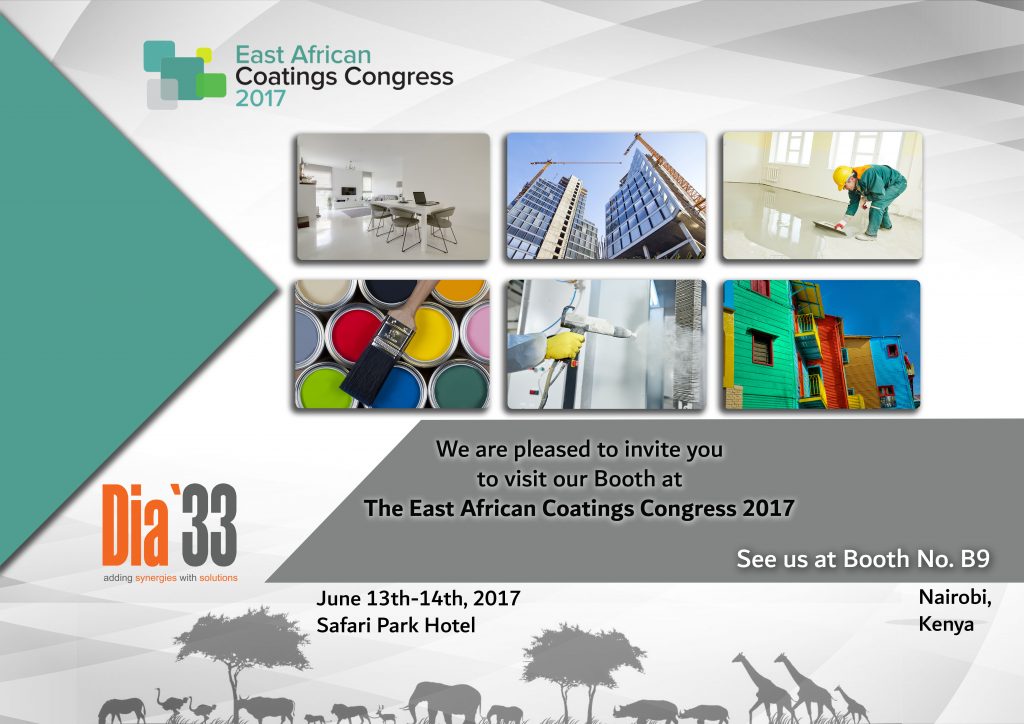 DIA33 Invites you to visit it’s Booth at The East African Coatings ...